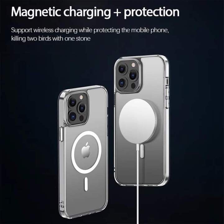 Iphone 13 Pro Perfect Clear Case With Built-In Magnets Work With ...
