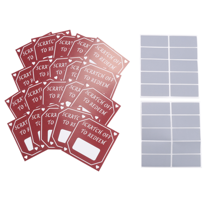 20-Pack Voucher Scratch Off Cards - Romantic Coupons for Couples ...
