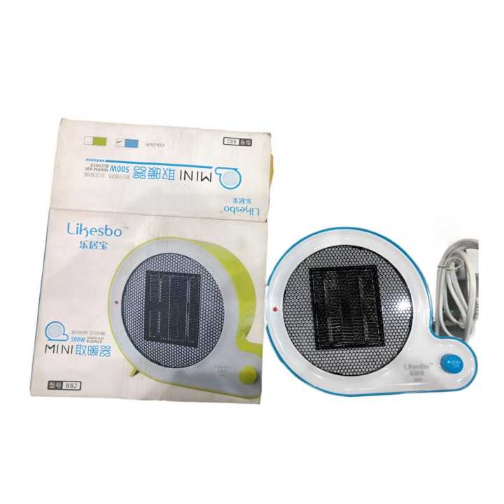 Mini Electric Heater 500W Portable Home Heaters Office Desktop Warm Air ...