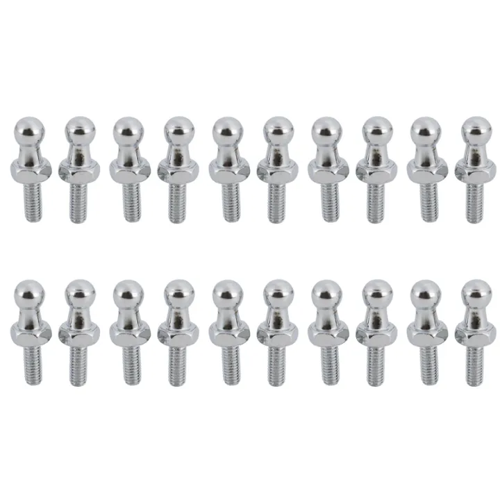 20pcs 10mm BALL STUD BOLT M6 for Gas Strut Ball Ended Bolt Bonnet STD ...