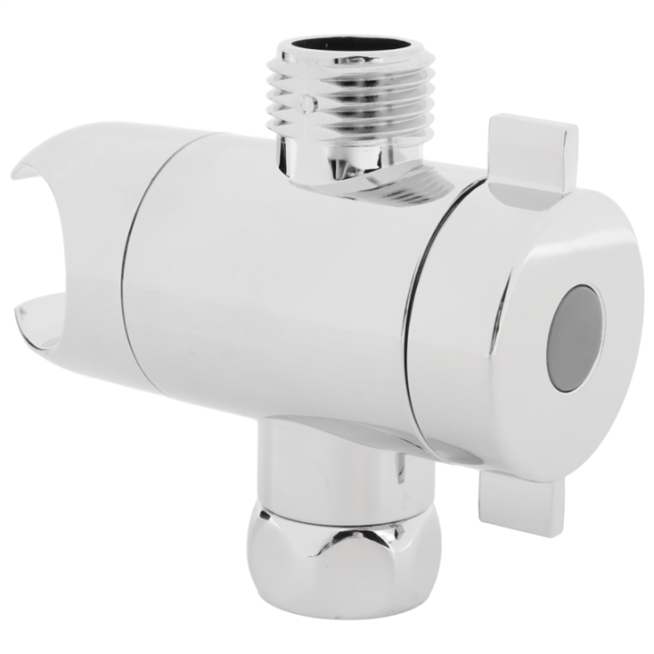 3 Way Shower Diverter with Hand Shower Cradle Tee Splitter Adapter ...