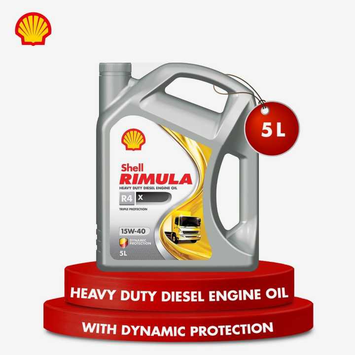 Shell Rimula R4X 15W 40 _ Mineral Oil, CI4 plus - 5 Ltr Pack | Daraz.com.np