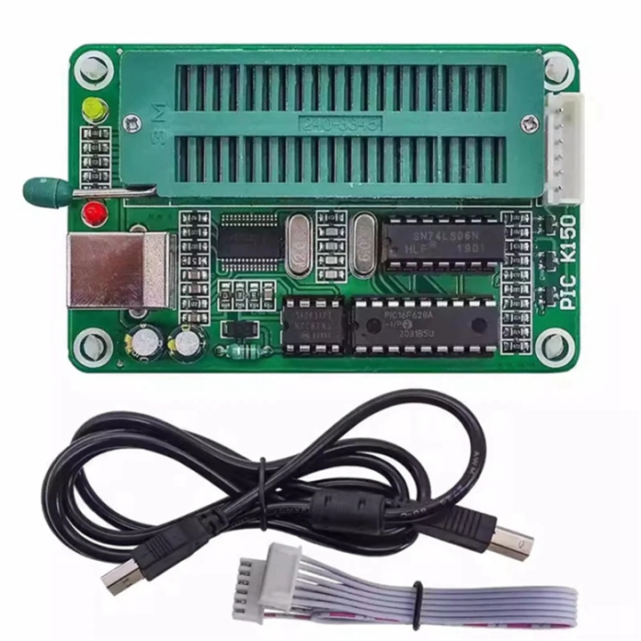 PIC K150 ICSP Programmer USB Automatic Programming Develop Microcontroller with USB ICSP Cable ...