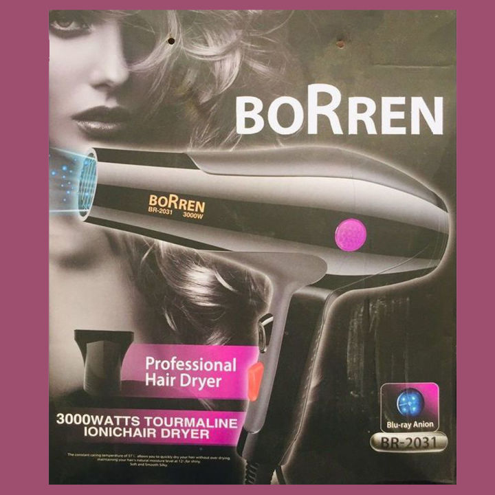 Borren Professional Hair Dryer BR 2031 | Daraz.com.np