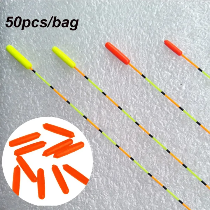 50pcs/bag Night EPS Rig Rigging Material Indicator Fish Beans Cylinder ...