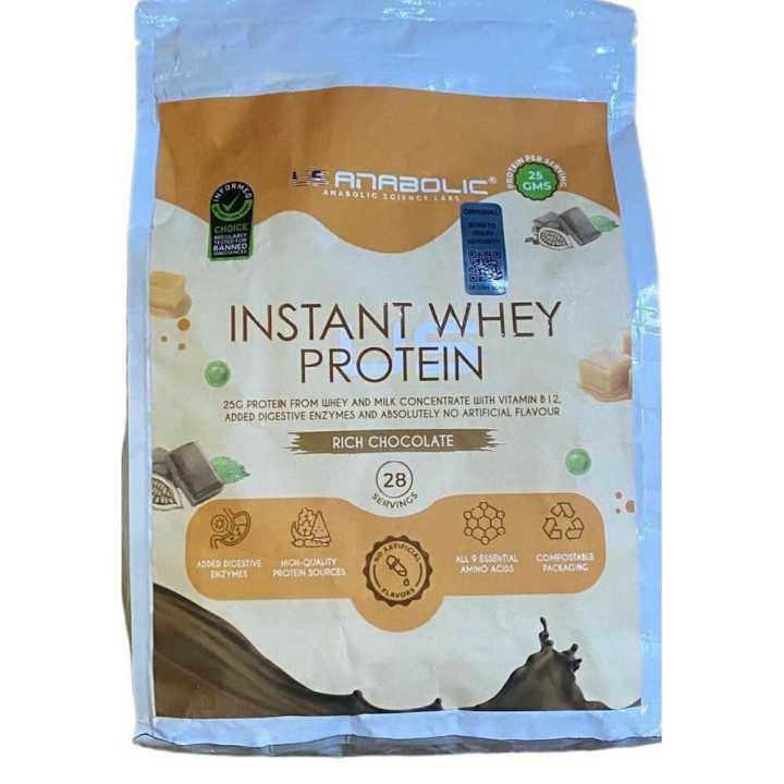 Instant Whey Protein 1 kg 28 serving USA Anabolic Science Lab | Daraz ...