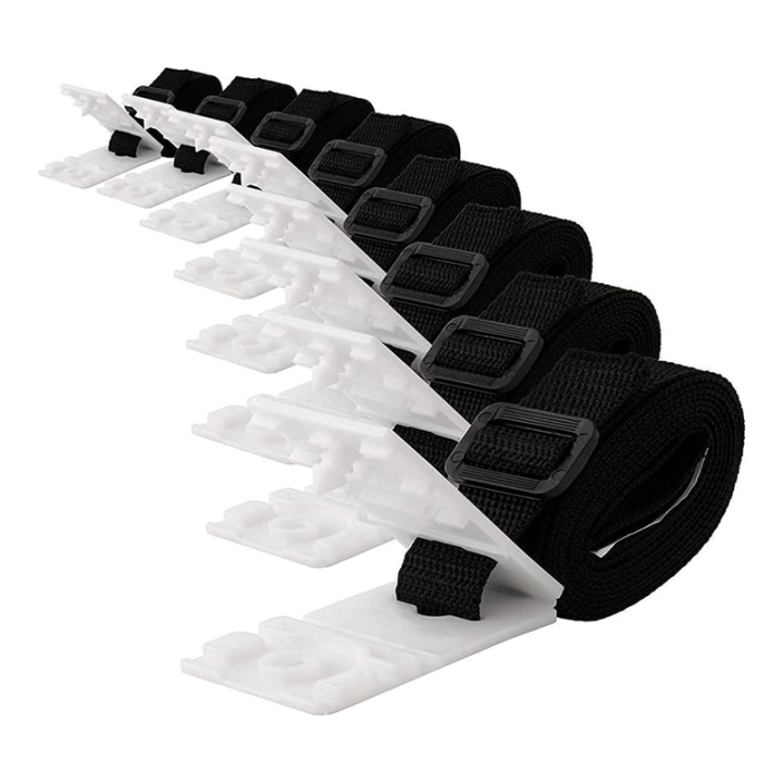 Pool Solar Cover Reel Attachment Straps Kit Black & White Plastic Solar ...
