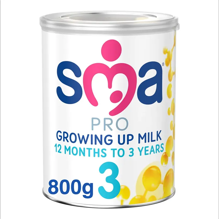 SMA PRO Growing Up Baby Milk Powered Formula, 1-3 Years, 800g (Pack of ...