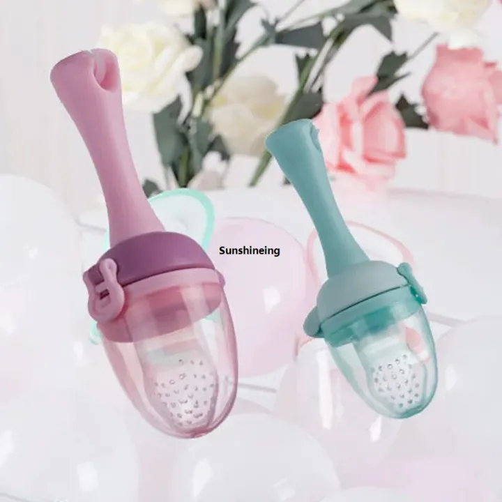 Feeder Fruit Chain Pacifier Sleeve with Pink/Nibble Pacifier Tool ...