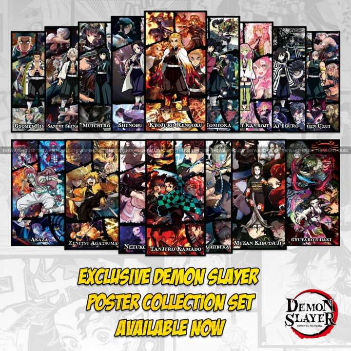 Demon Slayer Wall Poster Collection (Akaza and Daki) Updated 16 Piece ...