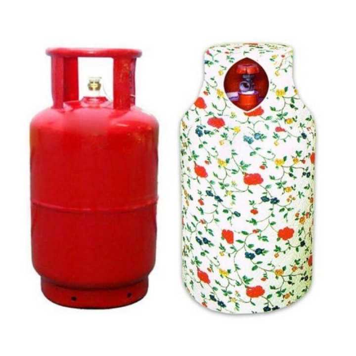 Lpg Gas Cylinder Cover Quilted Material (Assorted Color/Design) | Daraz ...