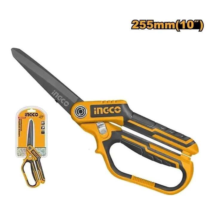 Ingco Rubber Grip LongBlade Scissors 210mm(8
