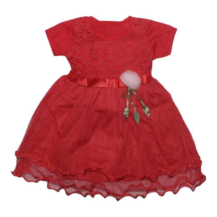 Red Color Baby Frock | Daraz.com.np