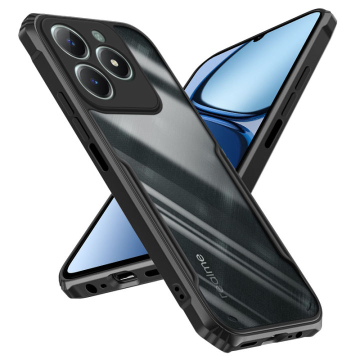 Vantime for Realme C61 4G Case Air Cushion Hard Crystal Clear Back ...