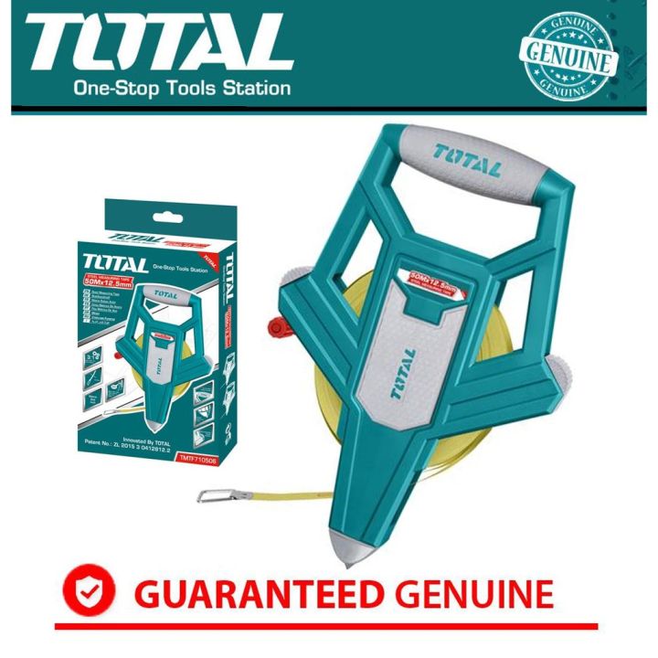 Total Fibreglass measuring tape 100m 3:1 Gear ratio for fast rewind ...