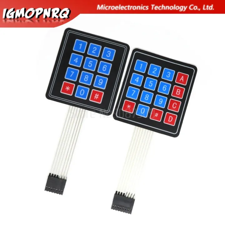 1PCs 4x 3/4x4 matrix array 12/16 key membrane Switch keypad keyboard control panel ...