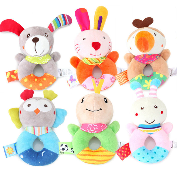 Soft Baby Rattle for Newborns, Plush Stuffed Animal Rattle | Daraz.com.np