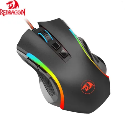 Redragon M607 USB Wired MMO Gaming Mouse 8 buttons 7200 DPI LED RGB ...