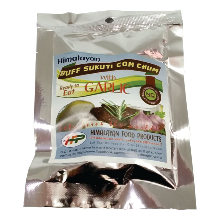 Himalayan Food Products Buff Sukuti Achar With Garlic 32gm Dark Brown ...