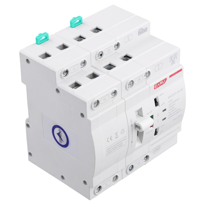 EARU ATS Dual Automatic Transfer Switch 4P 63A Emergency Automatic ...