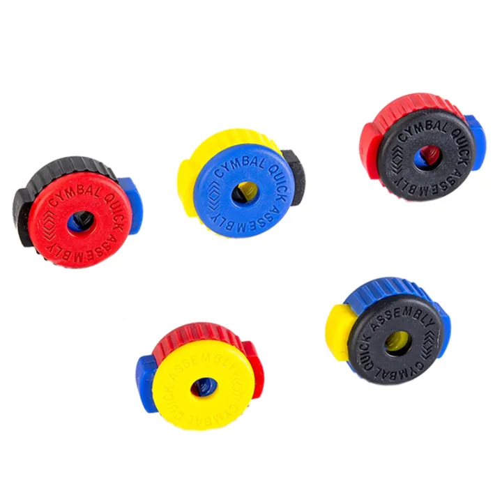 5Pcs Drum Cymbal Mate Quick Release Drum Accessories Mix Color Push-On ...