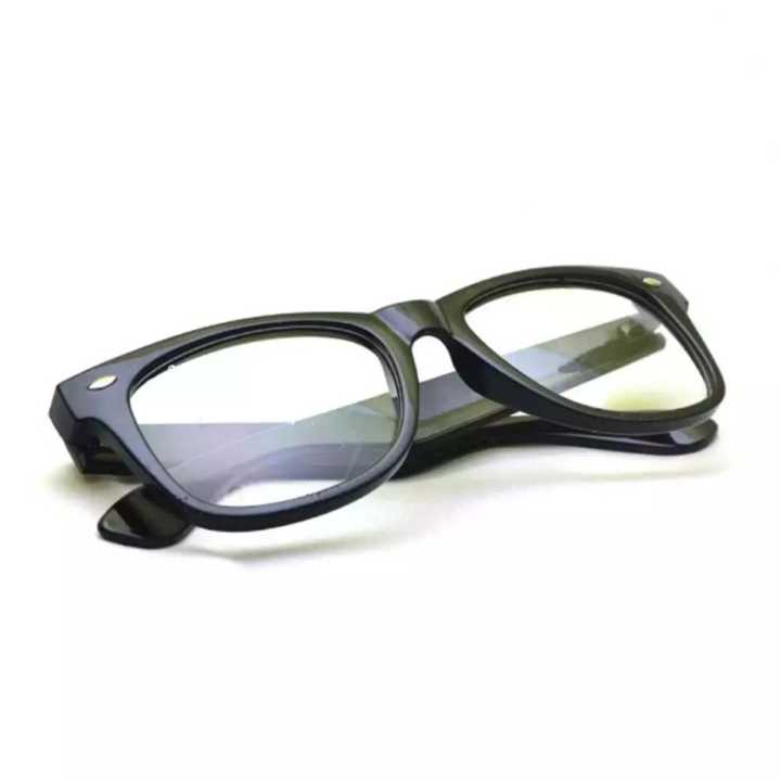 Black Frame And Transparent Lens Korean Sunglasses For Men | Daraz.com.np