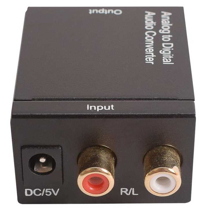 Audio Converter Optical Analog to Digital (Black) | Daraz.com.np