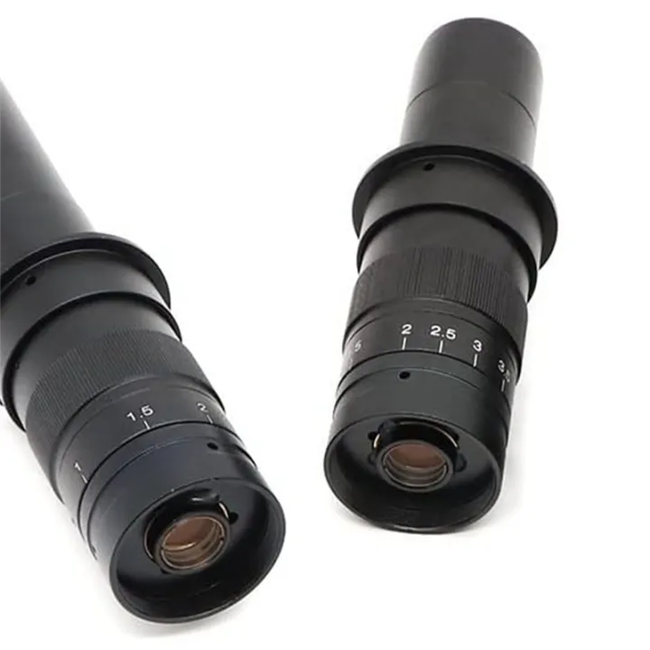 Lab Microscope Accessories Adjustable Magnification C Mount Lens 180X ...