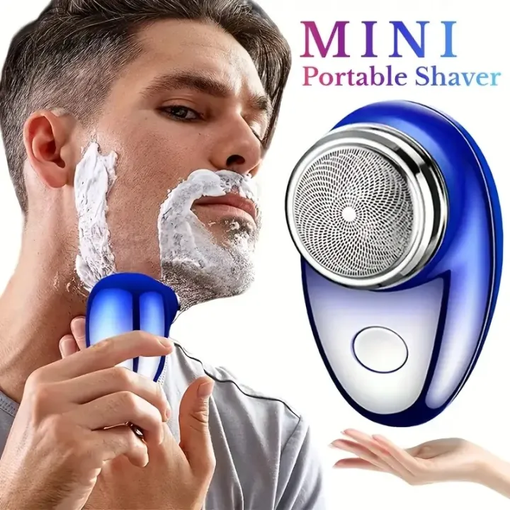 Mini Portable Electric Shaver - Compact Single Head Razor for Men ...