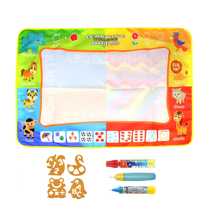 Coolplay Magic Water Drawing Mat Coloring Doodle Mat with Magic Pens ...