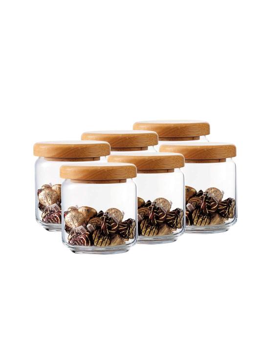 High Grade Branded Glass Jar with Acacia Wooden Lid 500 Grams | Air ...