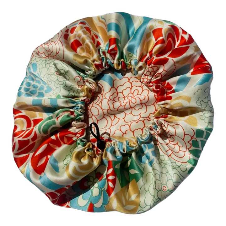 Double Layer Satin Silk Reversible Bonnet With Adjustable | Daraz.com.np