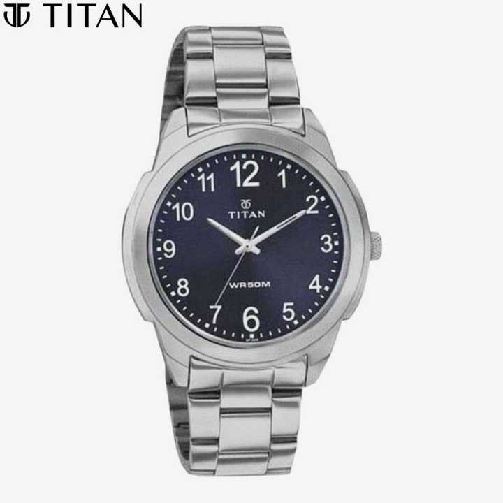 Titan 1585Sm05 Blue Dial Analog Watch For Men | Daraz.com.np