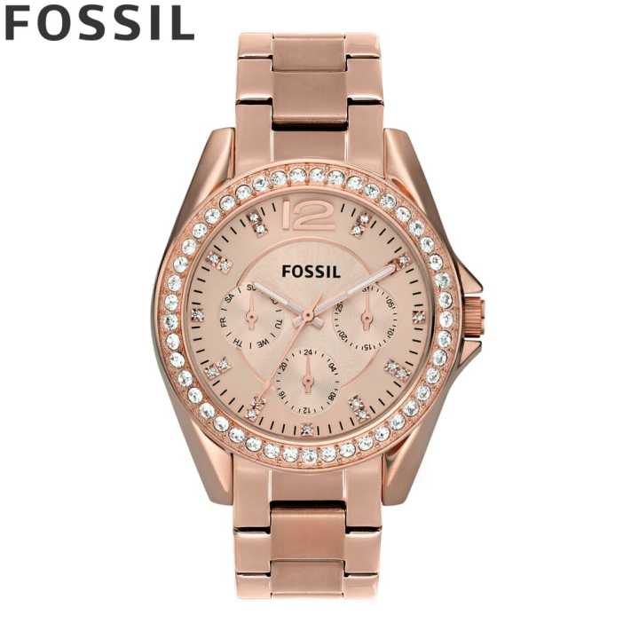 Fossil Riley Rose Gold Women Watch ES2811 | Daraz.com.np