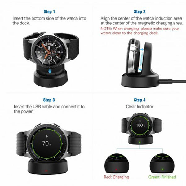Samsung Galaxy Watch S5/S4 Smartwatch Wireless Charging Charger With ...