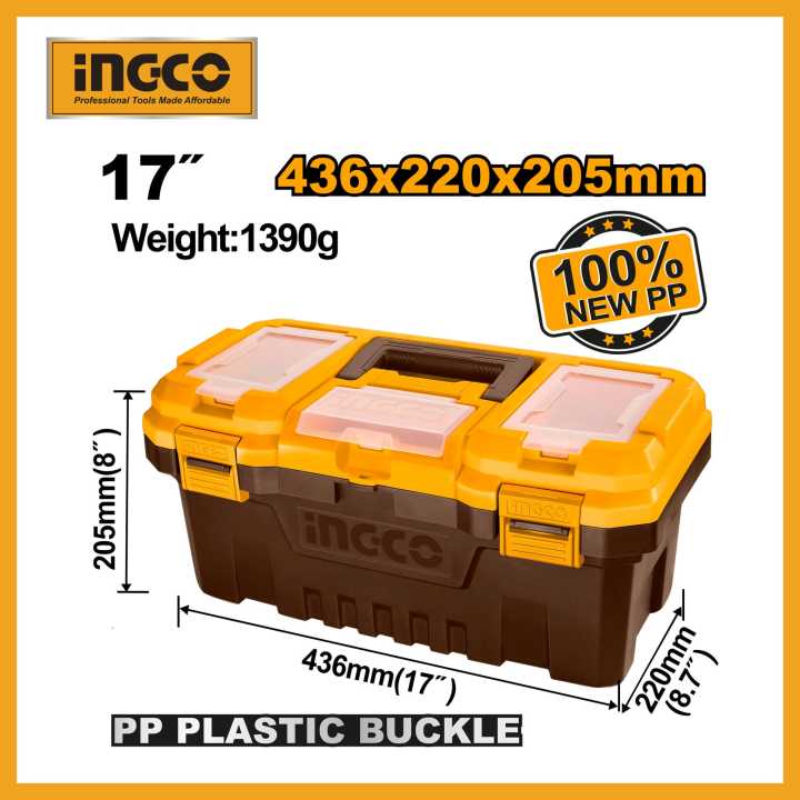 INGCO 17" Plastic tool box PBX1701 | Daraz.com.np
