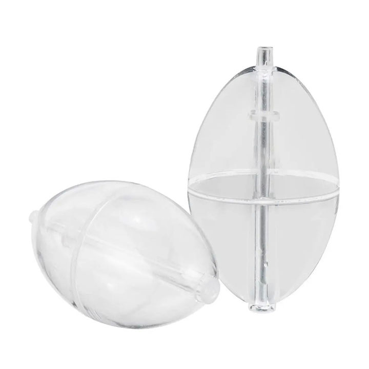Transparent Fishing Bobber Plastic Clear Surface Float Oval Vertical ...
