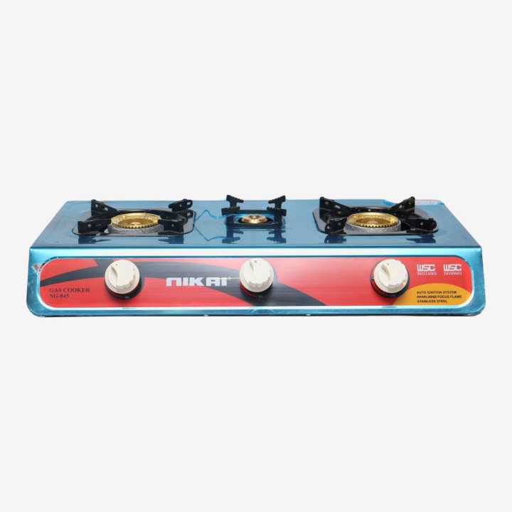 Nikai 3 Burner Automatic Gas Stove | Daraz.com.np