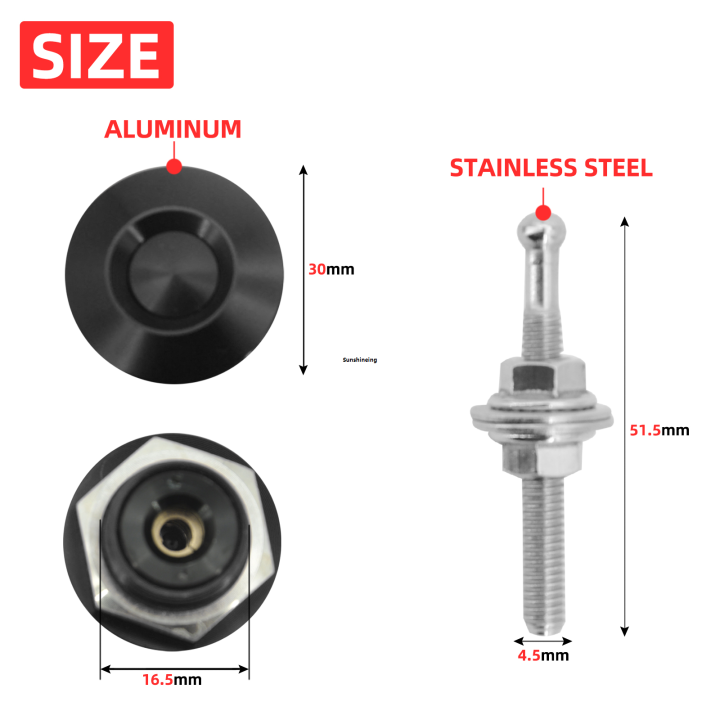 Engine Cover Engine Kit Pin Lock Hood Billet Button Lock Latch Release ...