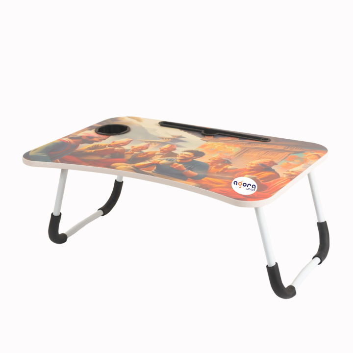 Chiya Lovers Printed Foldable Portable Multipurpose Laptop and Study Table by Agora Deals ...