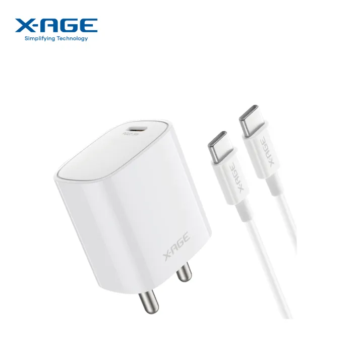 X-AGE ConvE Rapid 22.5W PD Charger with Type C-C PD Cable (IPD01 ...
