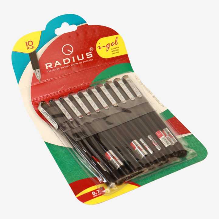 Radius Gel Pen 10pcs | Daraz.com.np