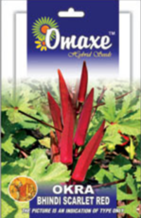 OKRA IMPORTED BHINDI SCARLET RED, AVG 30 SEEDS, OMAXE SEEDS | Daraz.com.np