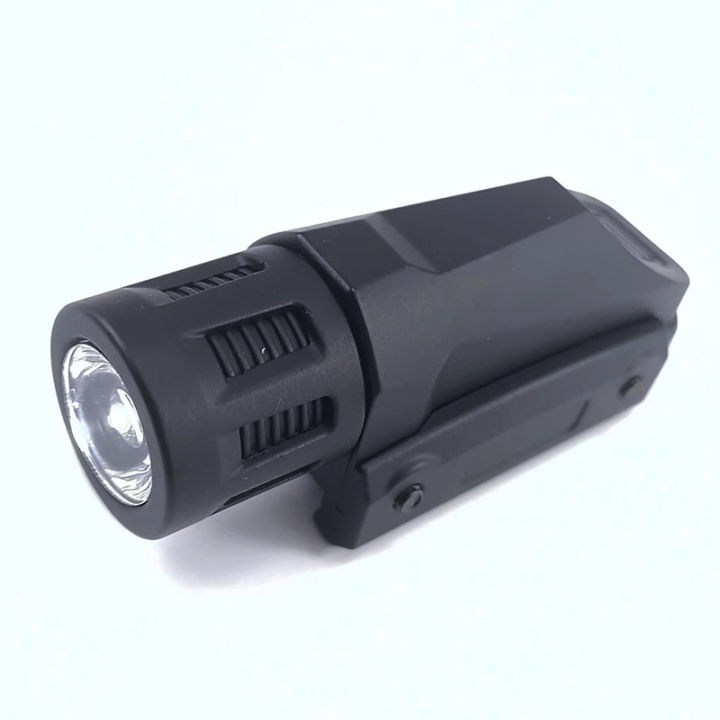 New Tactical Mini Flashlight LED 20MM Guide Rail Adjustable Small ...
