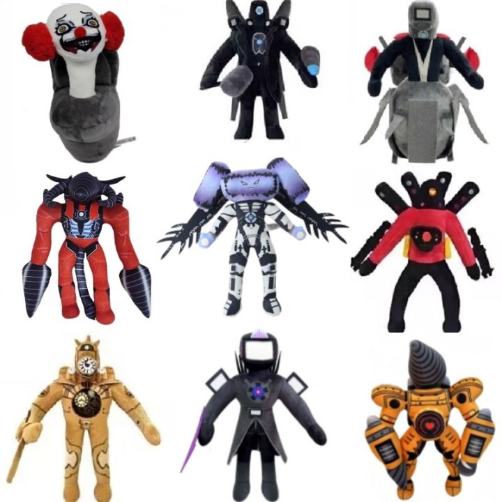 Newest Skibidi Toilet Clockman Titan TV Man Speakerman Plush Toys ...
