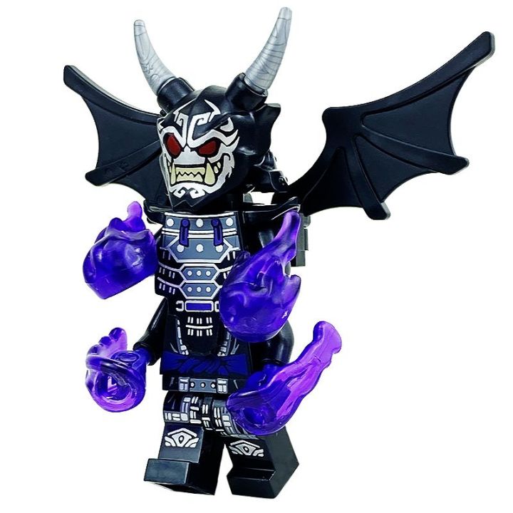 Ghost Mask Garmadon Dragon Suit Golden Lloyd Minifigure Compatible with ...