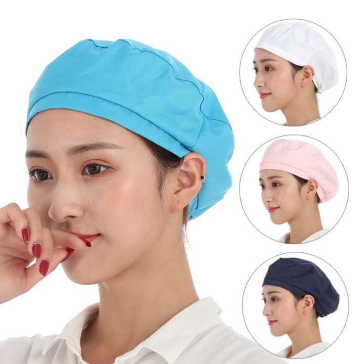 Chic Cloth Work Hat Work Wear Smoke-proof Dust Cooking Hygienic Cap ...