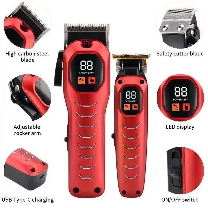 Geemy GM-8046 Professional Hair Clipper | 2-in-1 Rechargeable Hair ...
