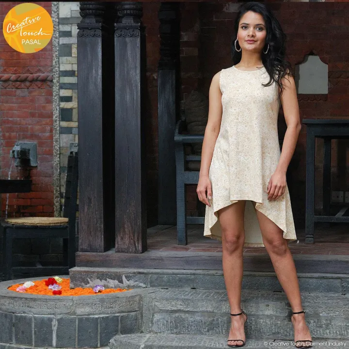 Creative Touch Floral High Low Dress For Women WDR5174 | Daraz.com.np