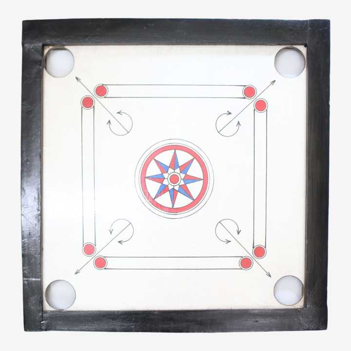 White Color Carrom Board With Goti and Striker32*32 Inch | Daraz.com.np